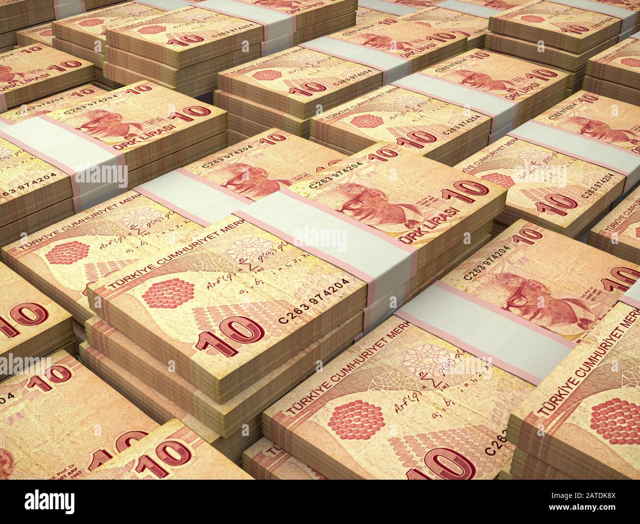 TRY. Turkish currency. Money of Turkey business background. Turkish ...