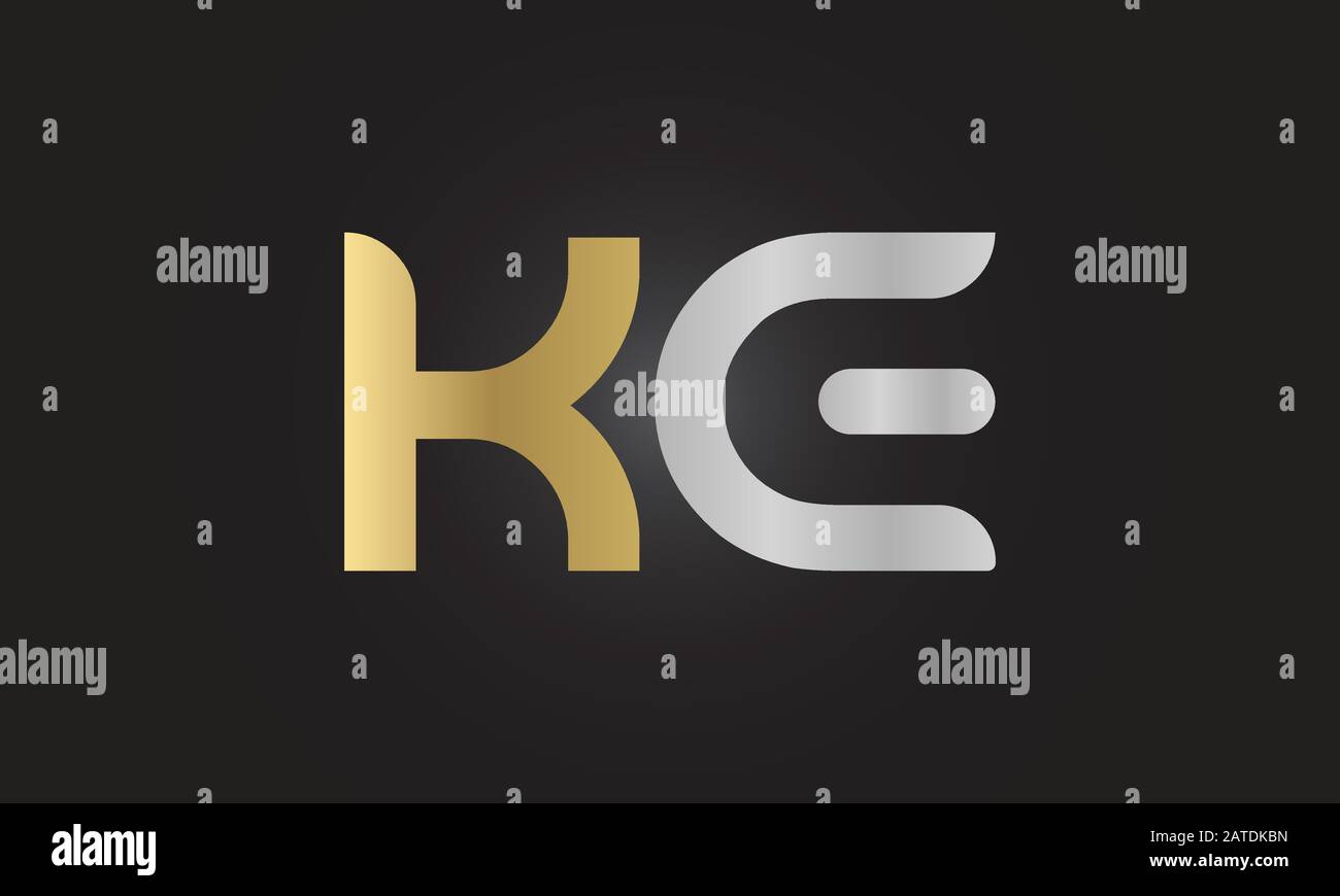Initial ALphabet KE Logo Design vector Template. Abstract Letter KE ...