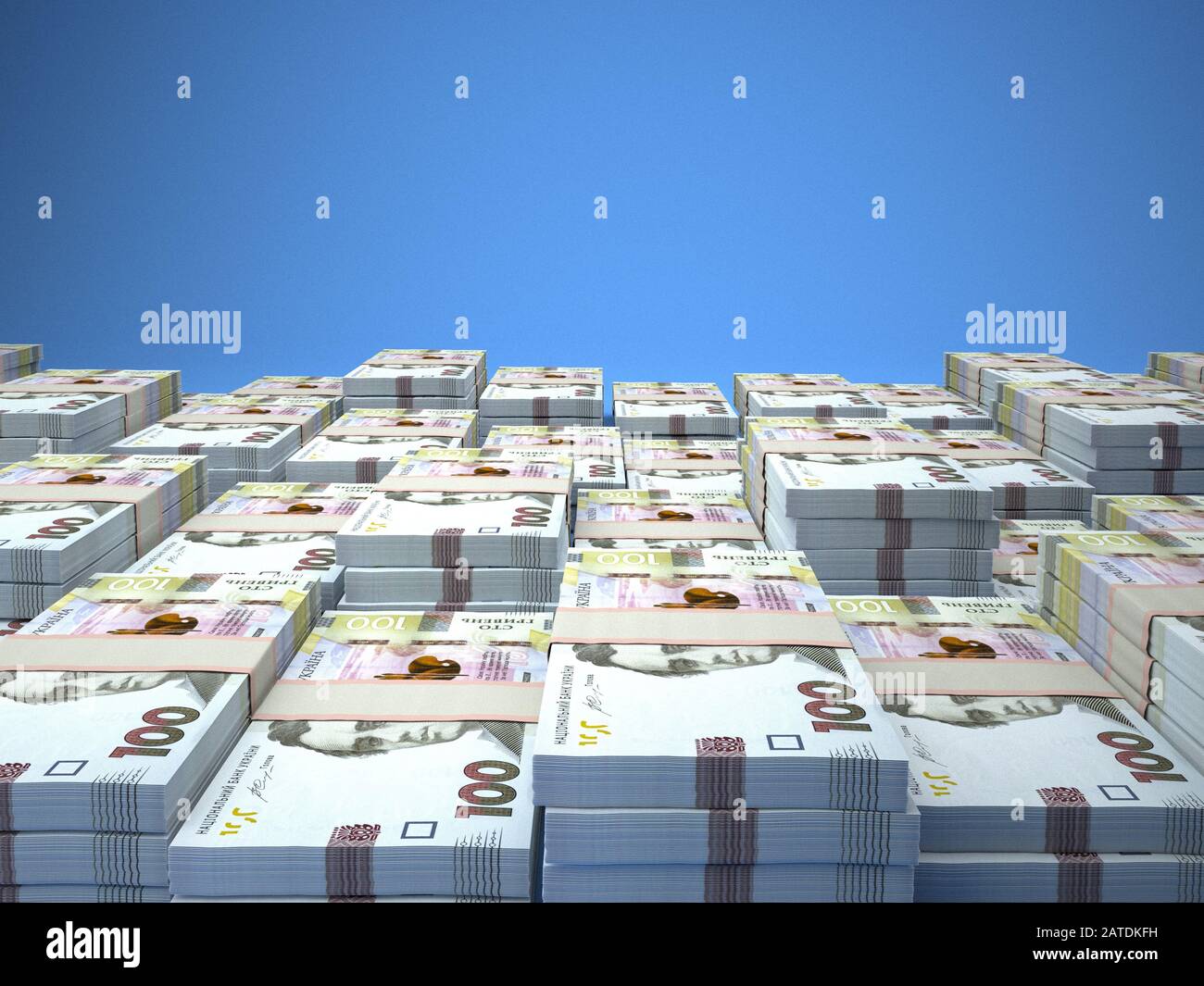 UAH. Money of Ukraine. Ukrainian currency. Hryvnia. Kyiv Stock Photo ...