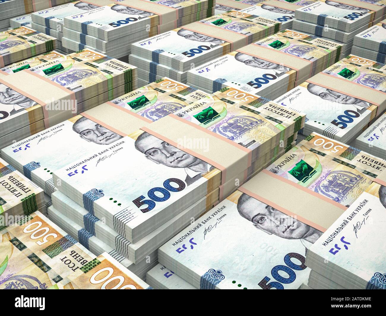 UAH. Money of Ukraine. Ukrainian currency. Hryvnia. Kyiv Stock Photo ...