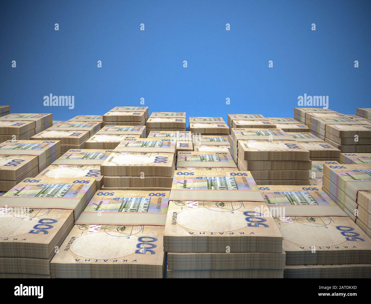 UAH. Money of Ukraine. Ukrainian currency. Hryvnia. Kyiv Stock Photo ...