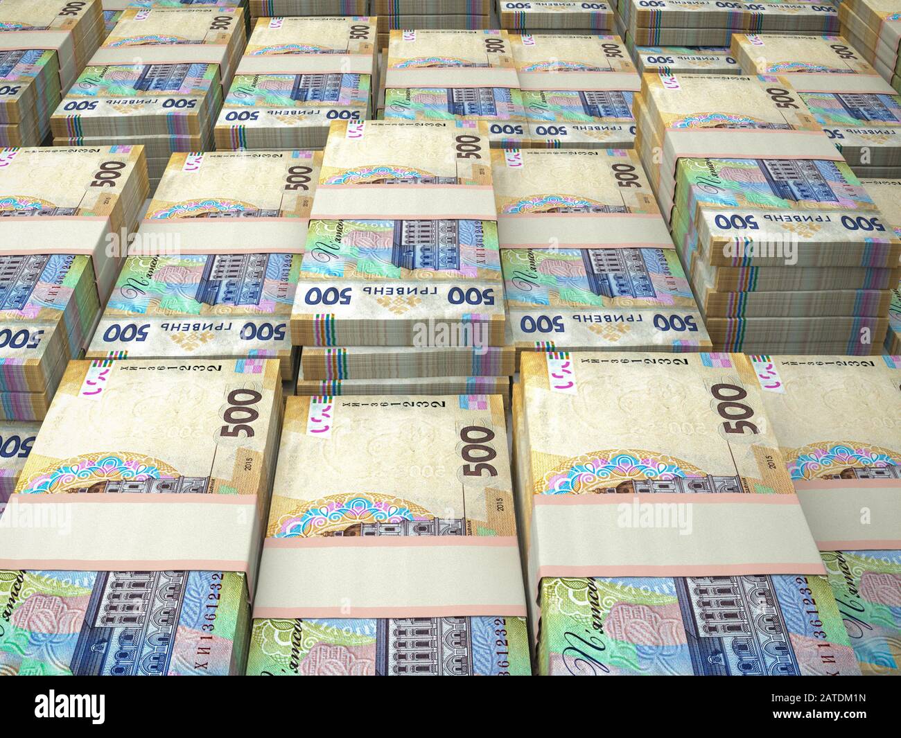 UAH. Money of Ukraine. Ukrainian currency. Hryvnia. Kyiv Stock Photo ...