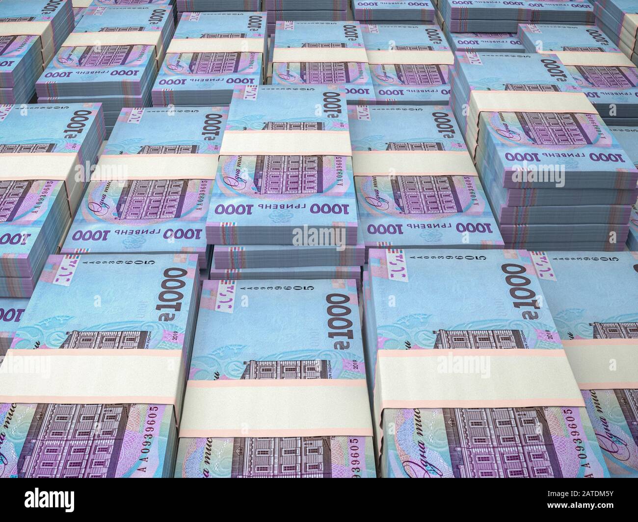 UAH. Money of Ukraine. Ukrainian currency. Hryvnia. Kyiv Stock Photo ...