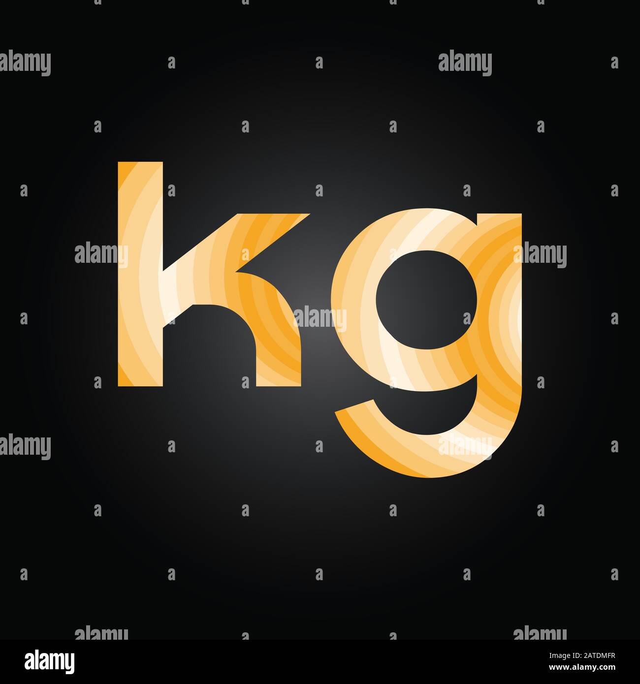 Initial ALphabet KG Logo Design vector Template. Abstract Letter KG ...
