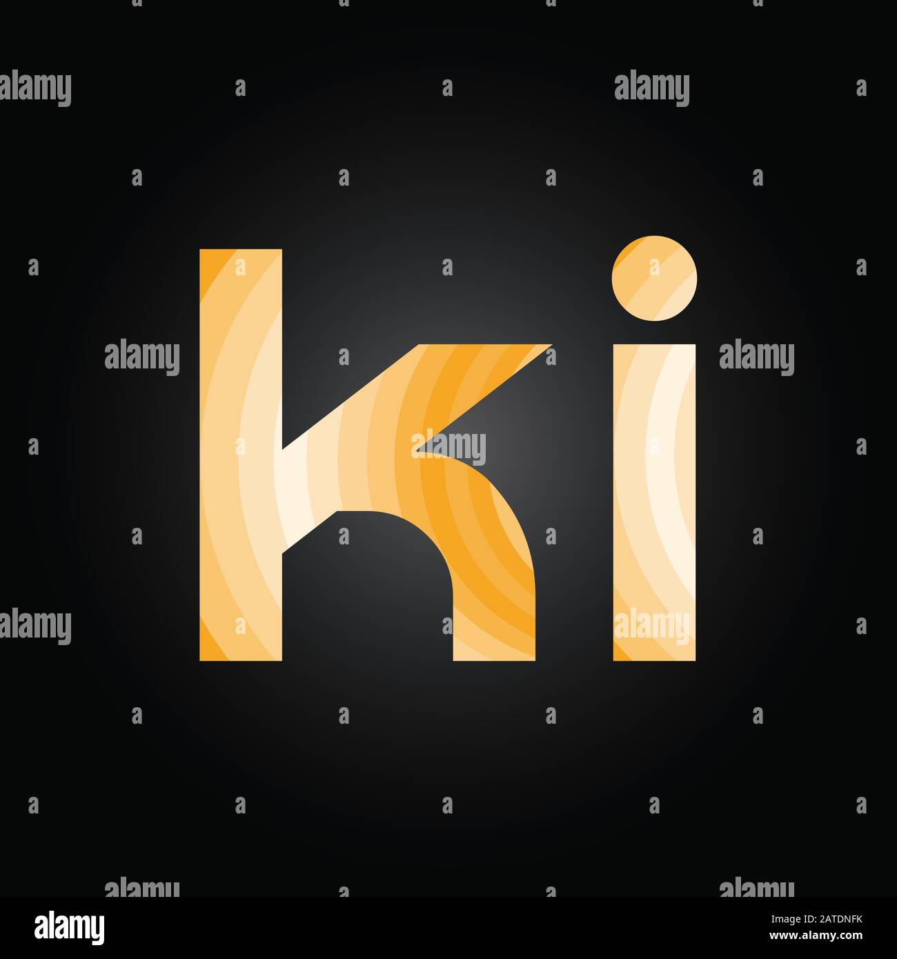 Ki logo design business Stock Vector Images - Alamy