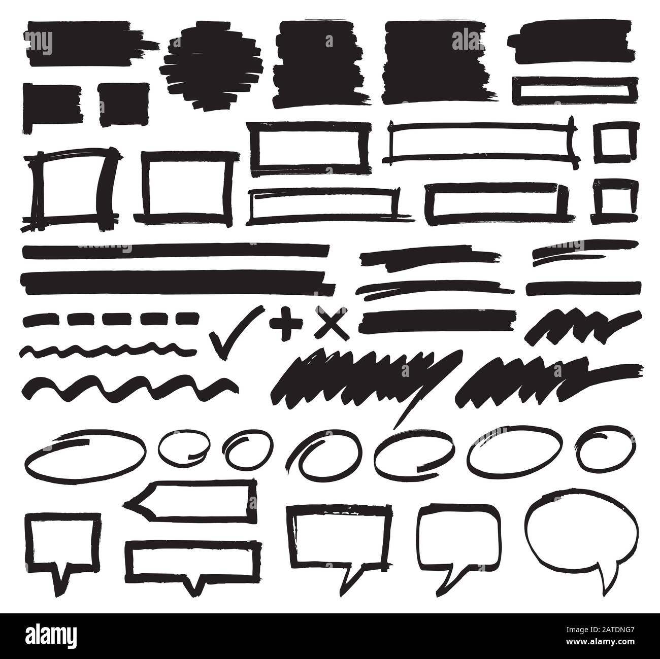 Pen marks Stock Vector Images - Alamy