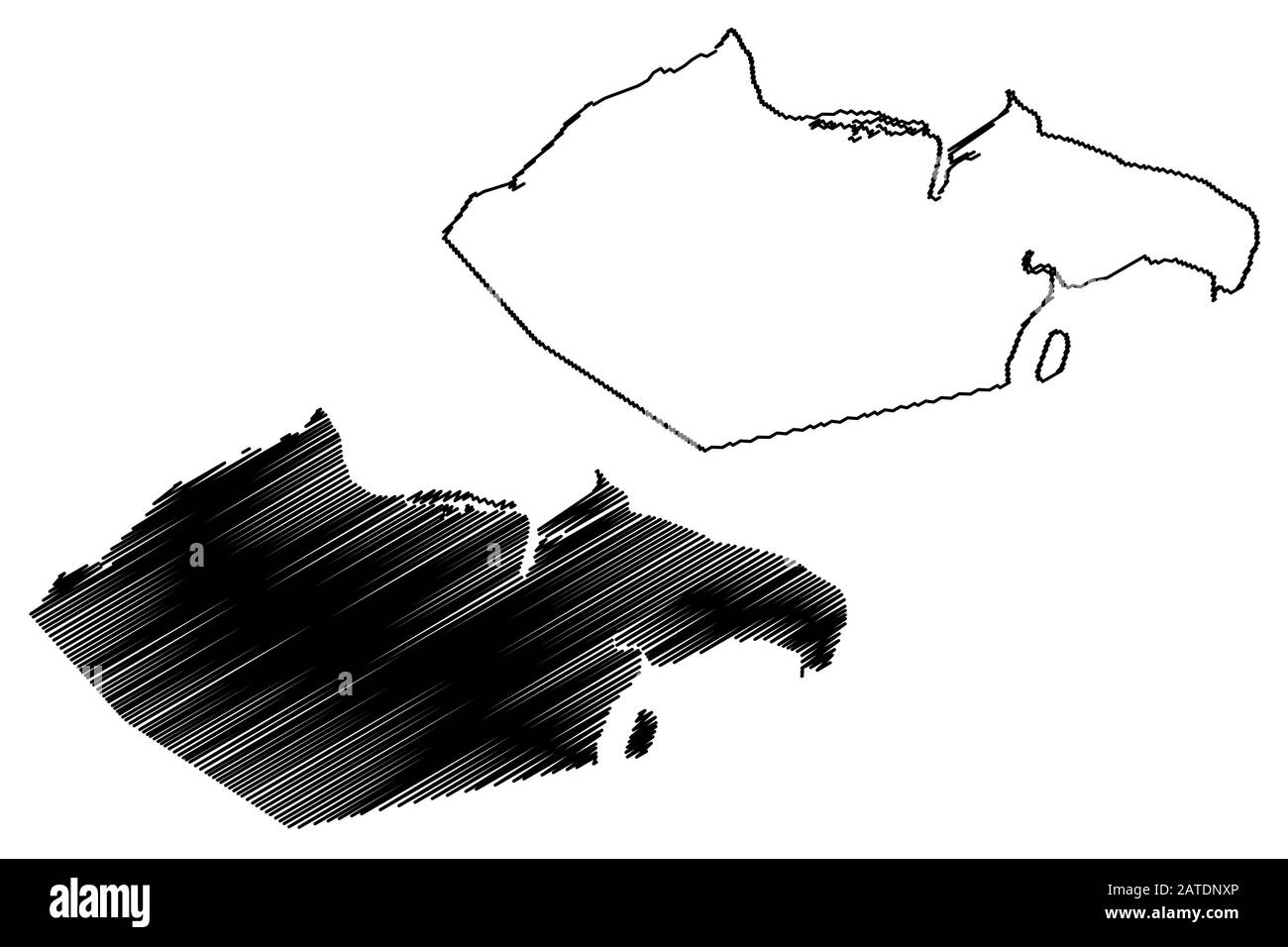 City of Banjul (Subdivisions of the Gambia, Republic of The Gambia) map ...