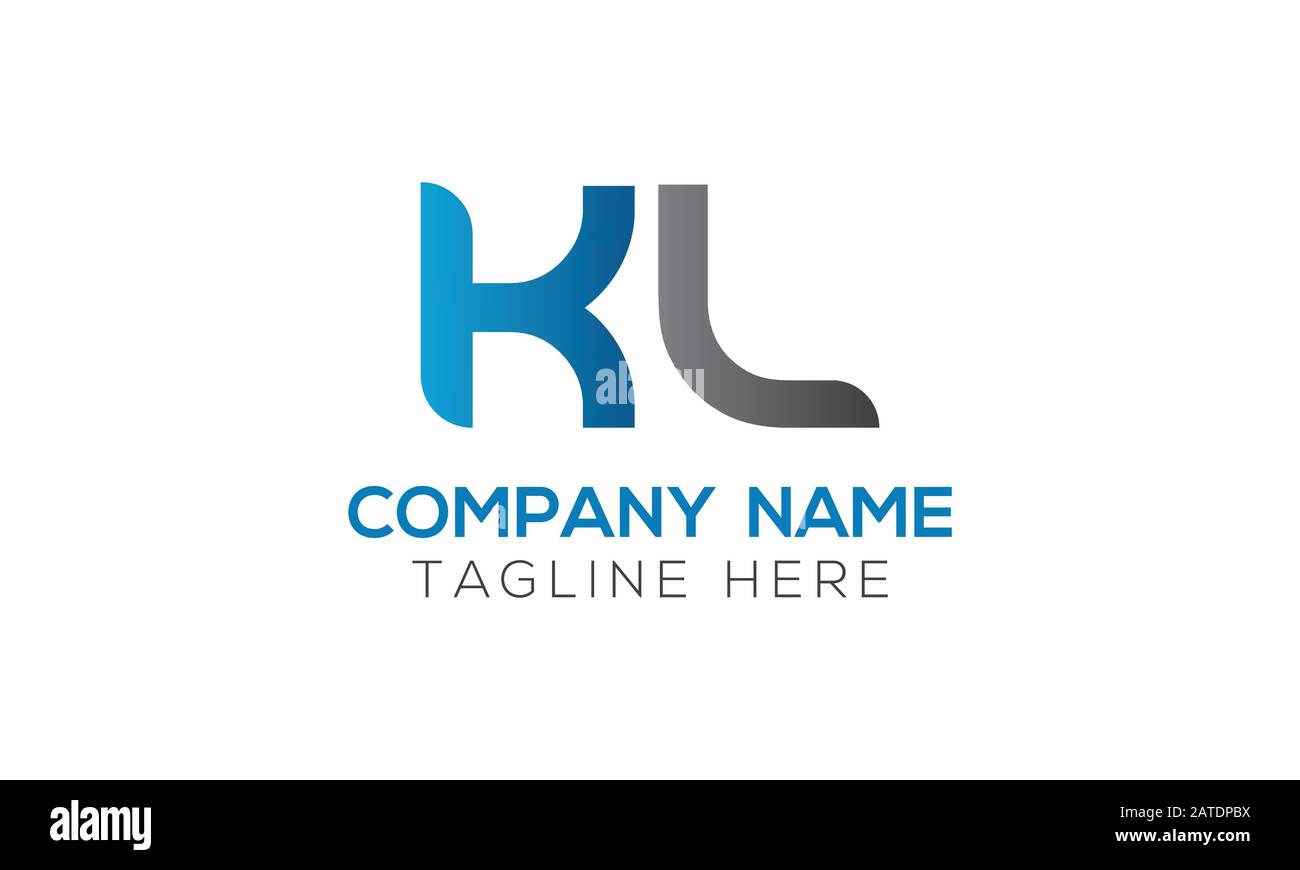 Initial ALphabet KL Logo Design vector Template. Abstract Letter KL ...