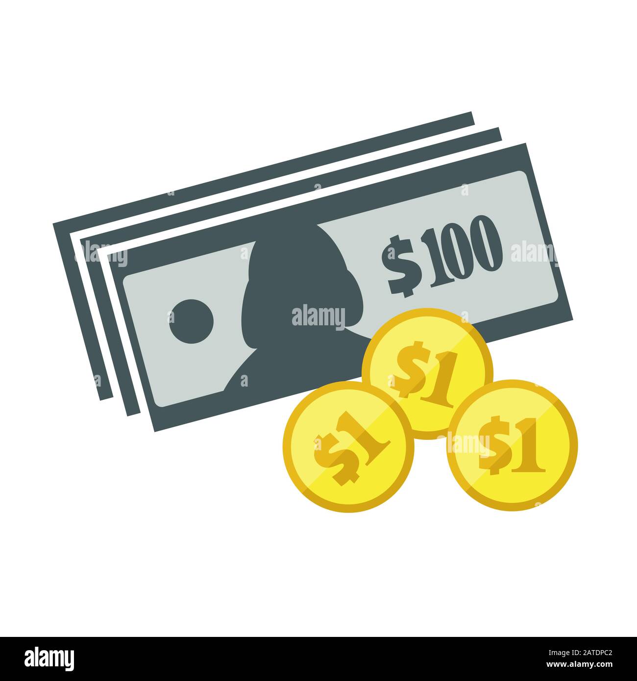 100 bucks Stock Vector Images - Alamy