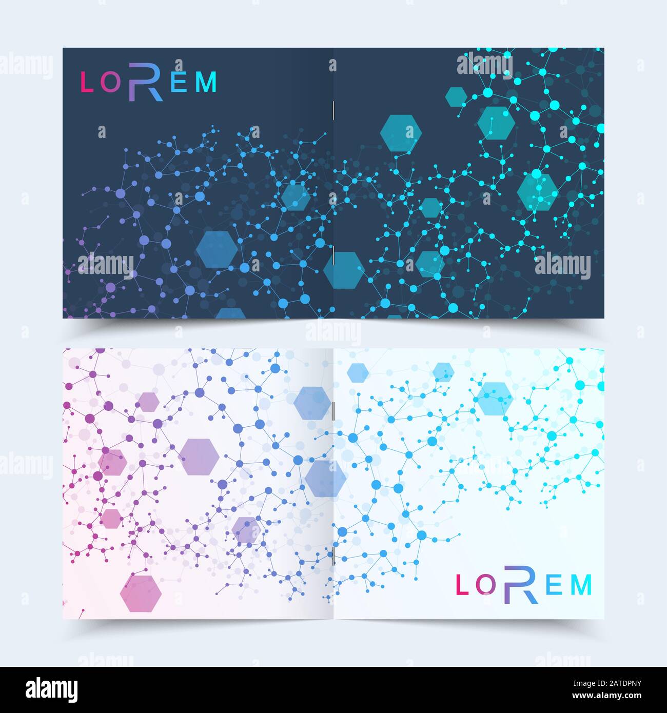 Scientific templates square brochure, magazine, leaflet , flyer, cover ...