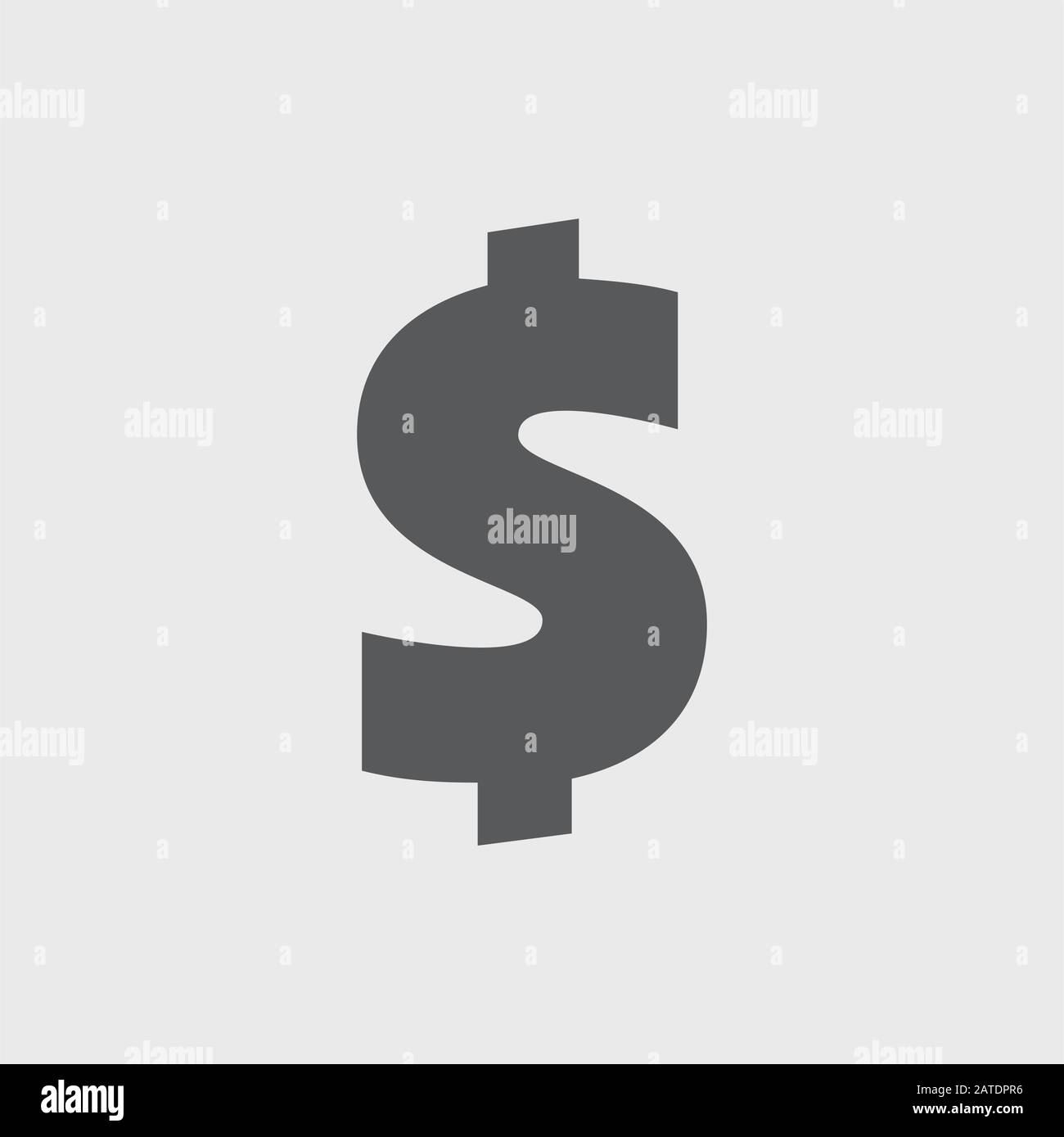Dollar sign flat icon. Symbol of USA currency. Vector pictogram Stock ...