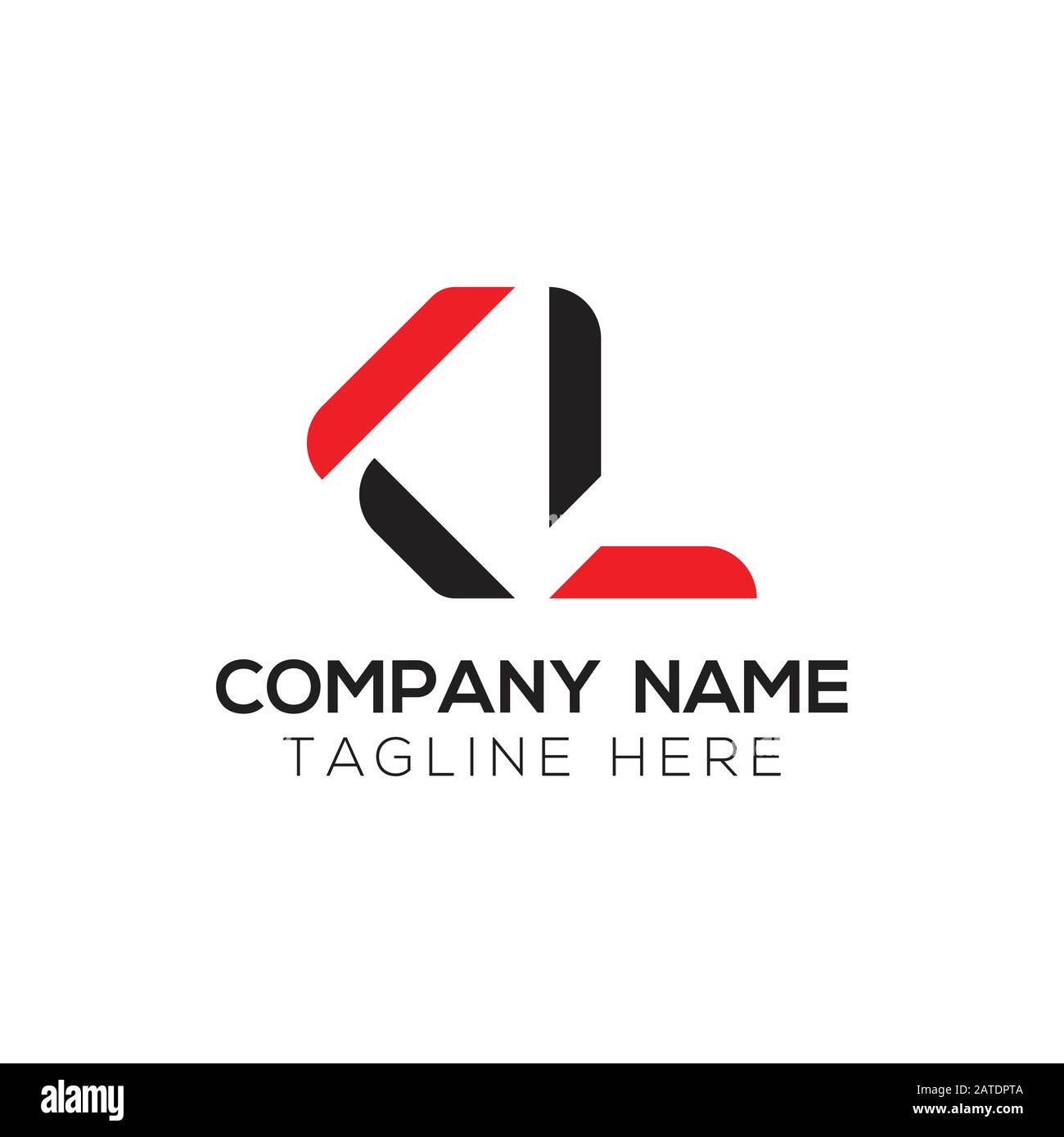 Initial ALphabet KL Logo Design vector Template. Abstract Letter KL ...