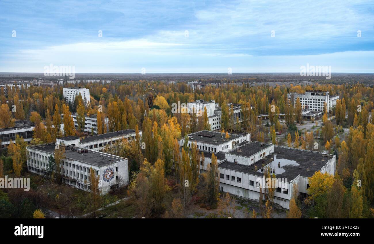Pripyat aerial panorama view chernobyl hi-res stock photography and ...
