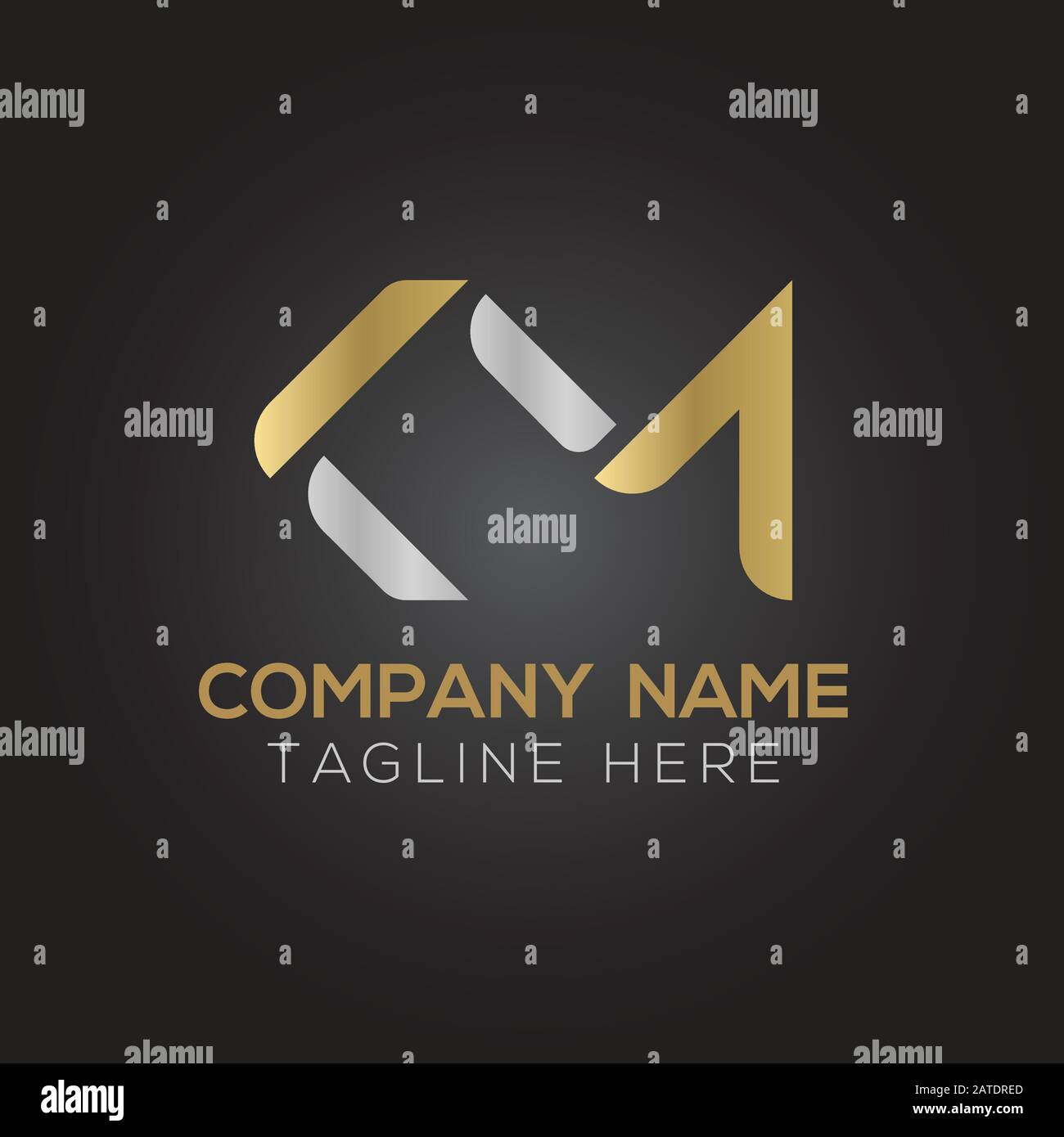 Initial ALphabet KM Logo Design vector Template. Abstract Letter KM Linked Logo Stock Vector ...