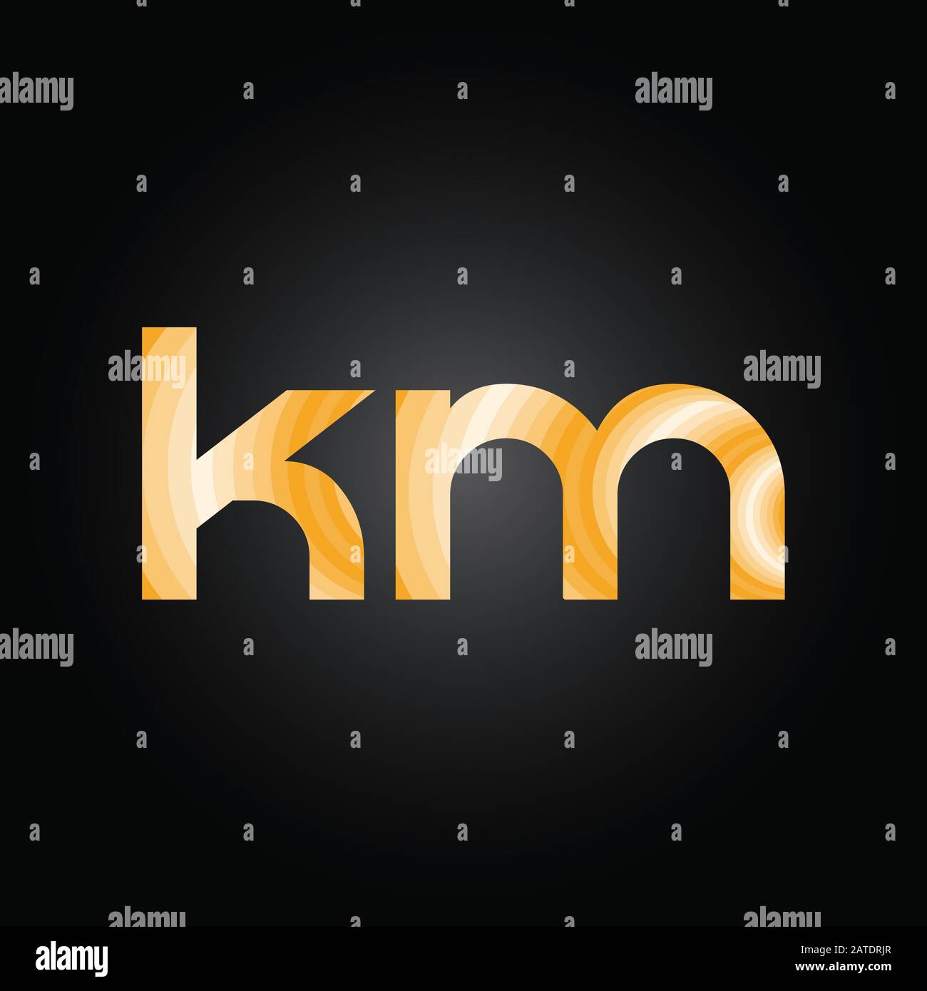 Initial ALphabet KM Logo Design vector Template. Abstract Letter KM Linked Logo Stock Vector ...