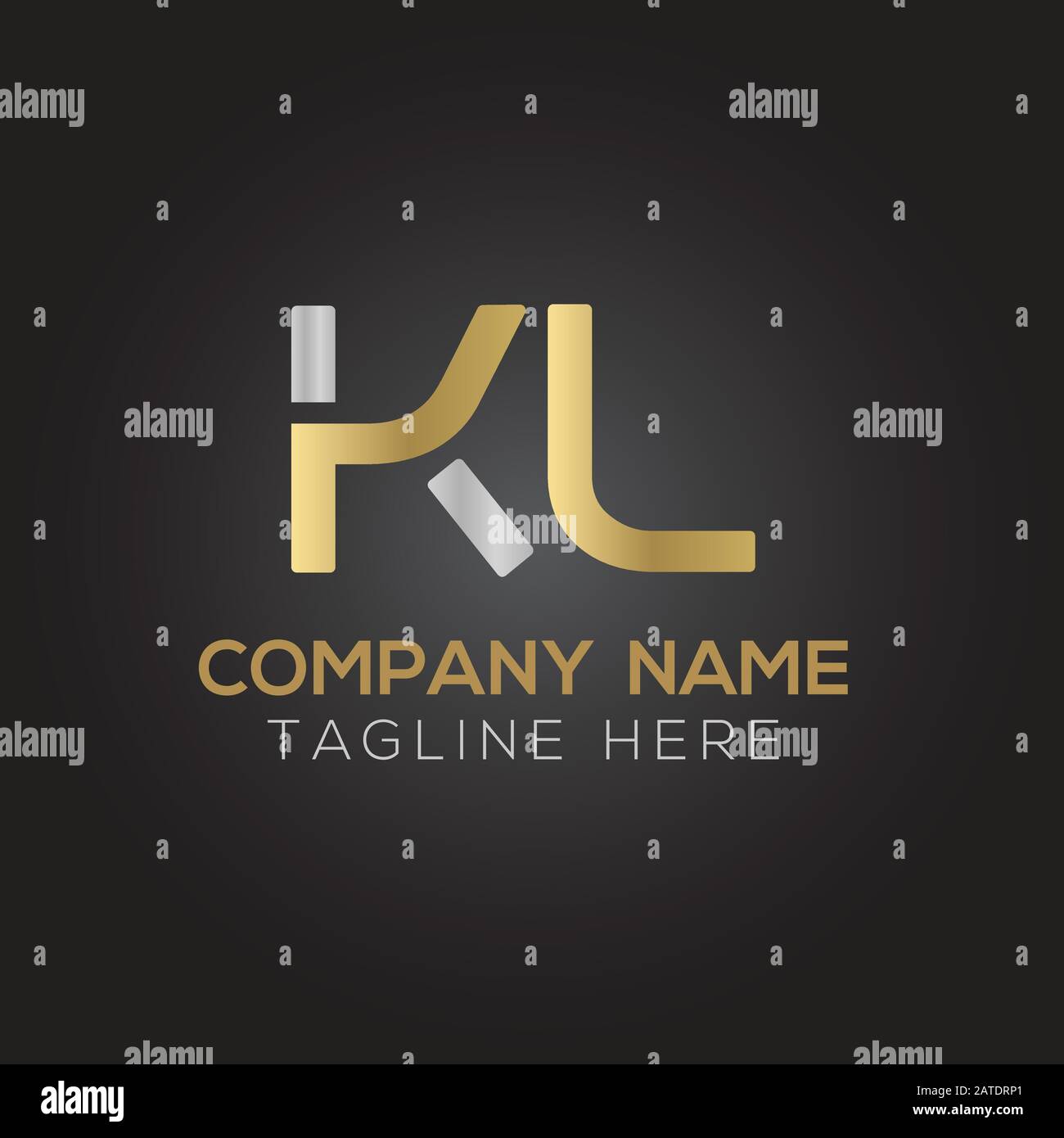 Kl letter design hi-res stock photography and images - Alamy
