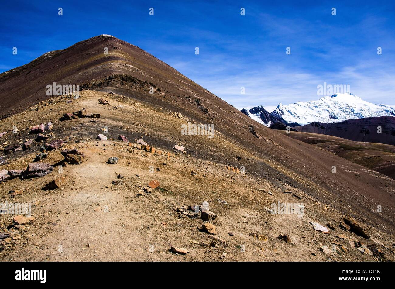 Vinicunca, Peru - Rainbow Mountain (5200 m) in Andes, Cordillera de los ...