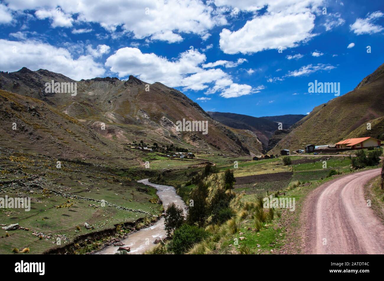 Sacred valley in Peru, mountains in Peru beautiful landscape Stock ...