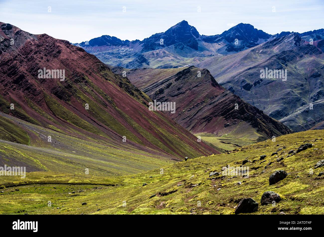 Sacred valley in Peru, mountains in Peru beautiful landscape Stock ...