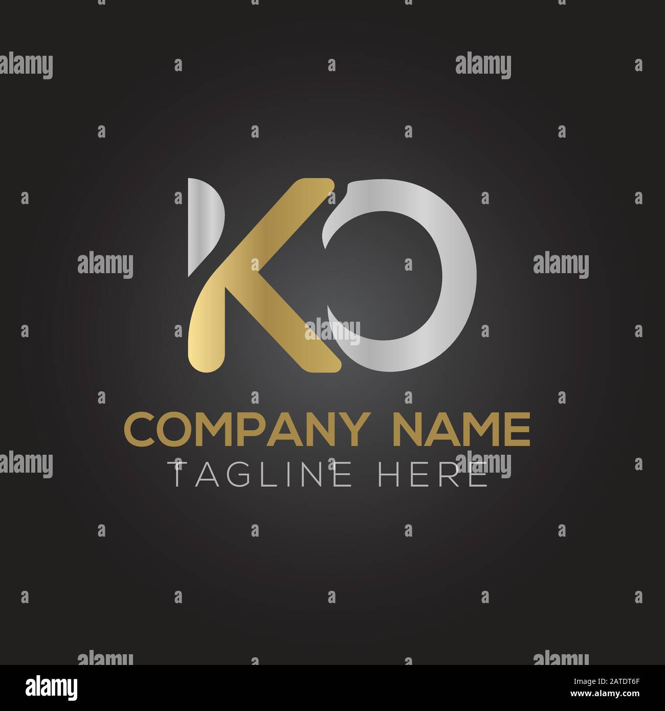Ko business logo Stock Vector Images - Alamy