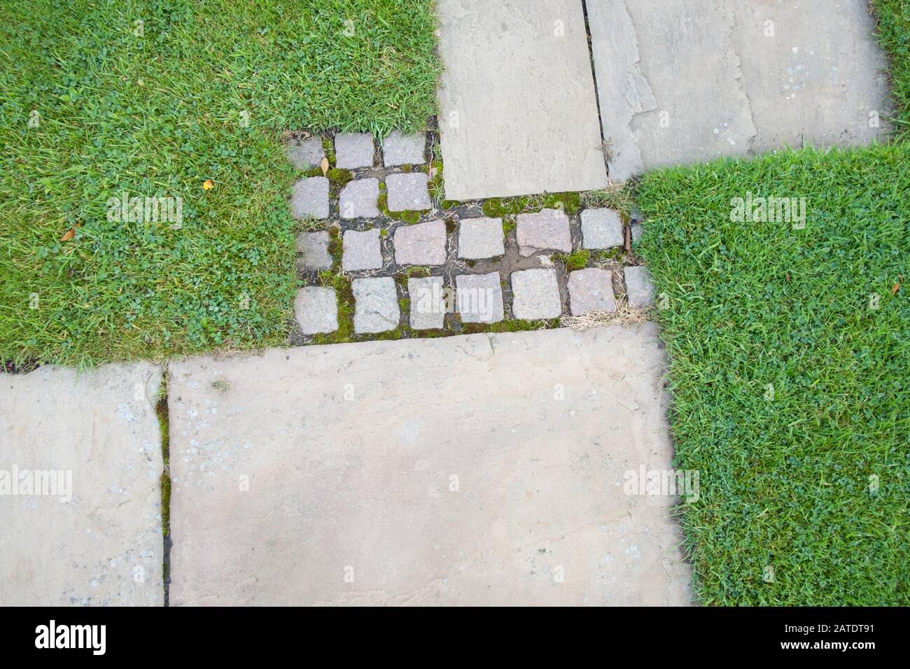 Grass paving pattern surface hi-res stock photography and images - Alamy