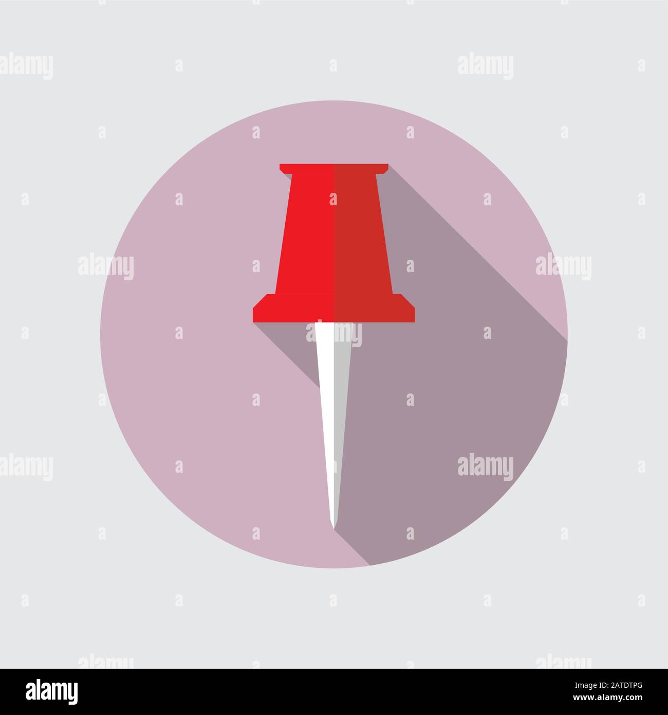 Red pin in map Stock Vector Images - Alamy