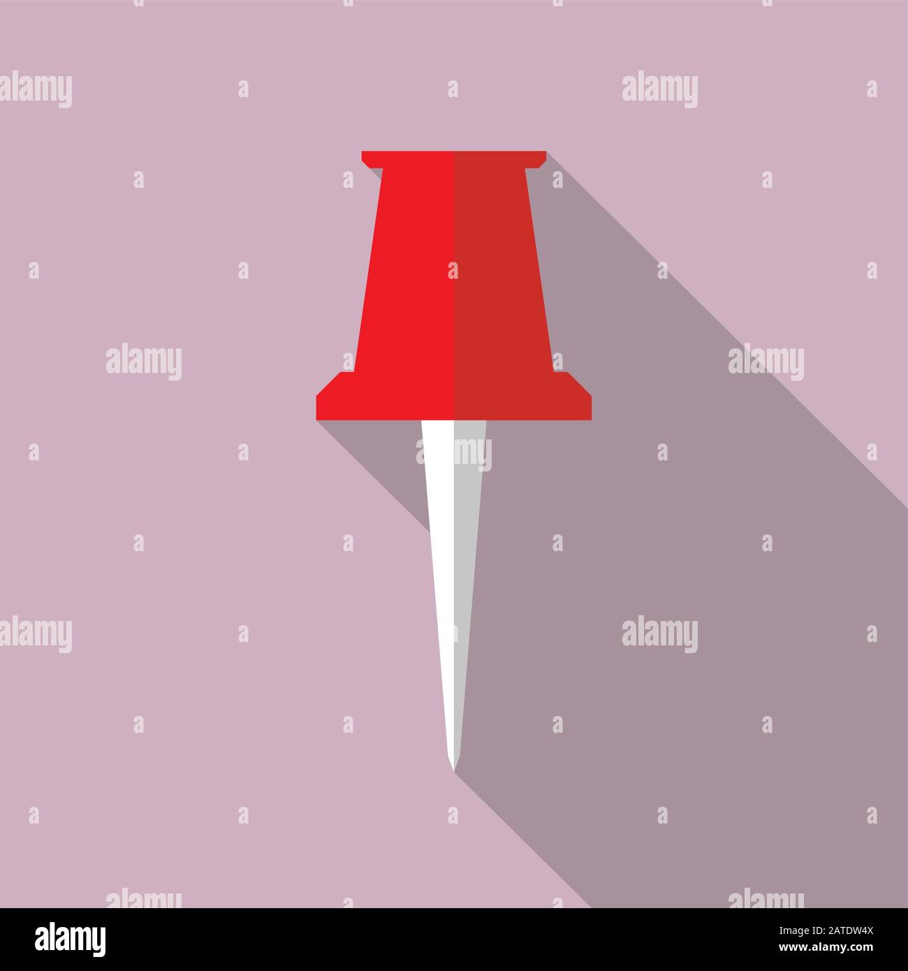 Red pin in map Stock Vector Images - Alamy