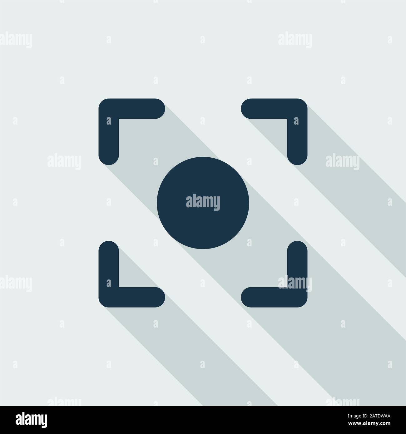 GPS target location icon in flat design style. Location icon as ...