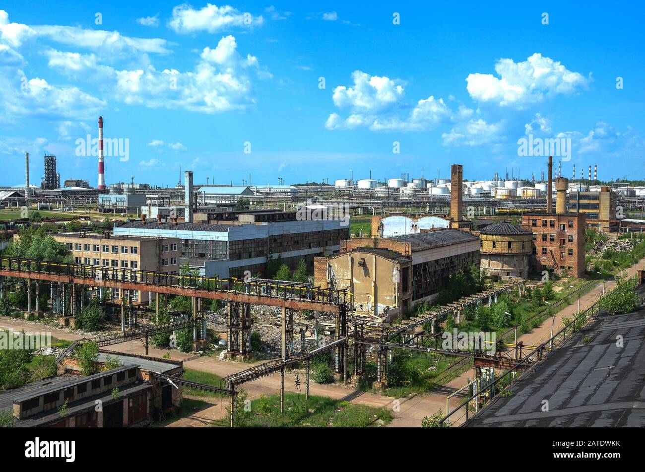 The abandoned chemical plant (Former Soviet Union) in Ufa. Abandoned ...