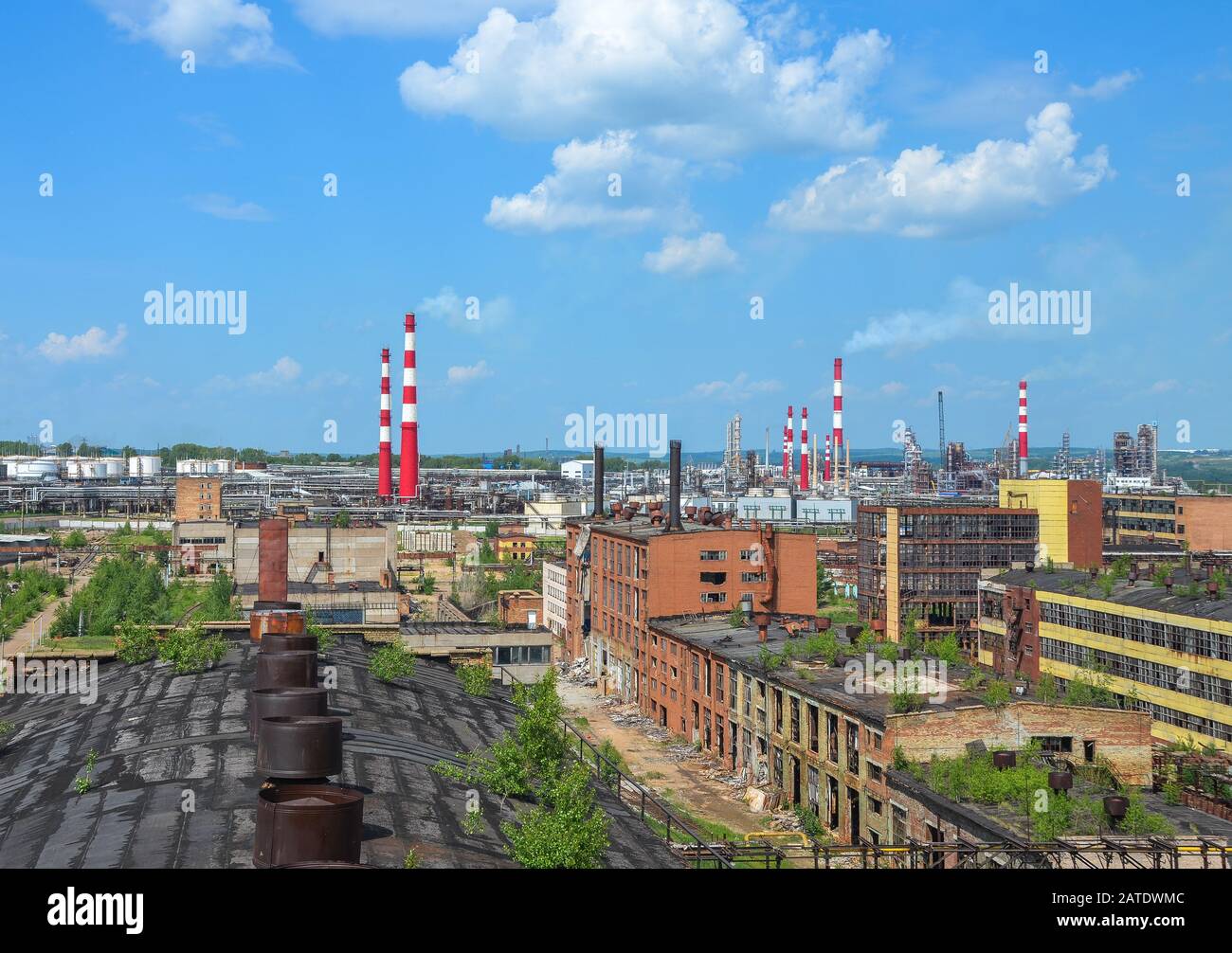 The abandoned chemical plant (Former Soviet Union) in Ufa. Abandoned ...