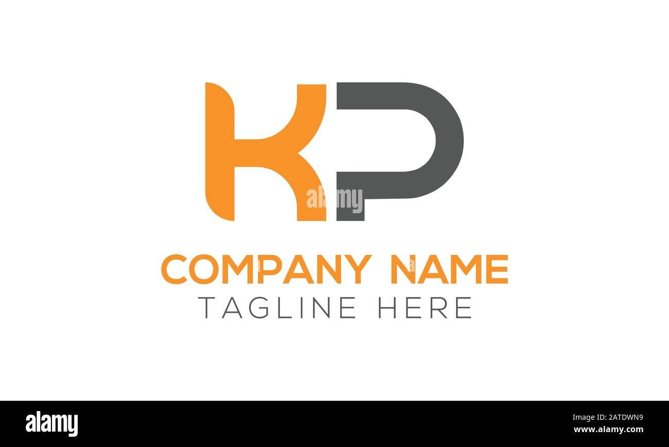 Initial ALphabet KP Logo Design vector Template. Abstract Letter KP ...