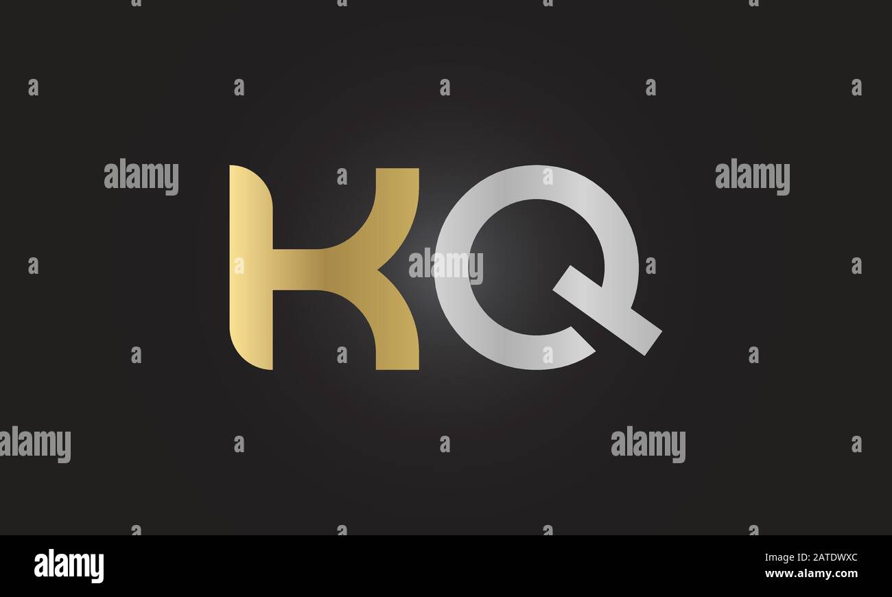 Initial ALphabet KQ Logo Design vector Template. Abstract Letter KQ ...