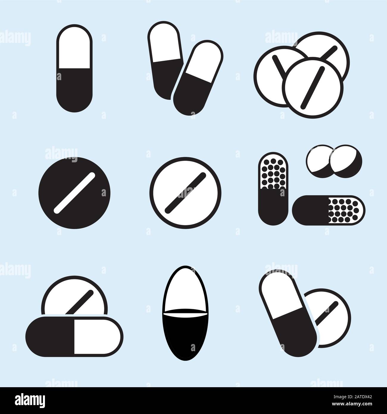 Stylized icons Stock Vector Images - Alamy