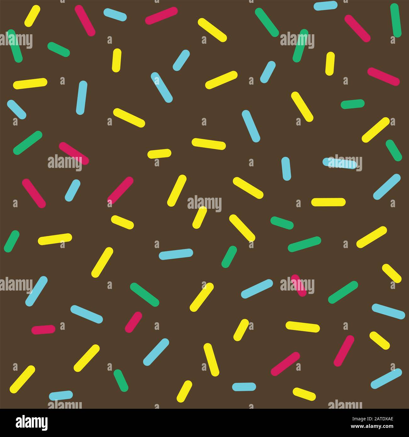 Donut glaze seamless pattern. Cream texture with sprinkle topping of ...