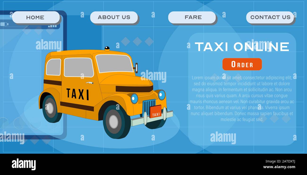 Taxi brochure template design cab Stock Vector Images - Alamy
