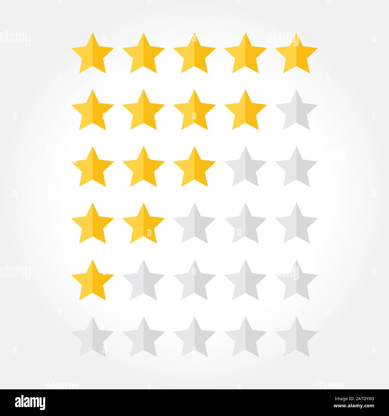 Set of stars rating design elements. Kit of star shapes for ranking ...