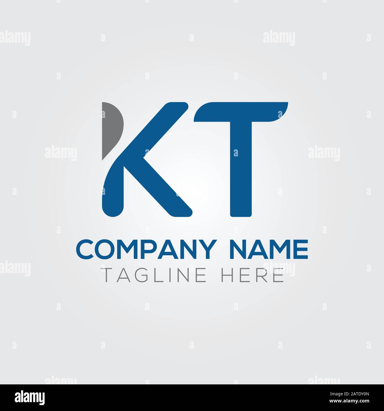 Initial ALphabet KT Logo Design vector Template. Abstract Letter KT Linked Logo Stock Vector ...
