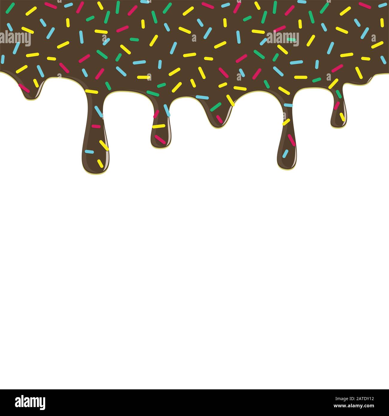Dripping donut glaze background. Chocolate liquid sweet flow, tasty ...