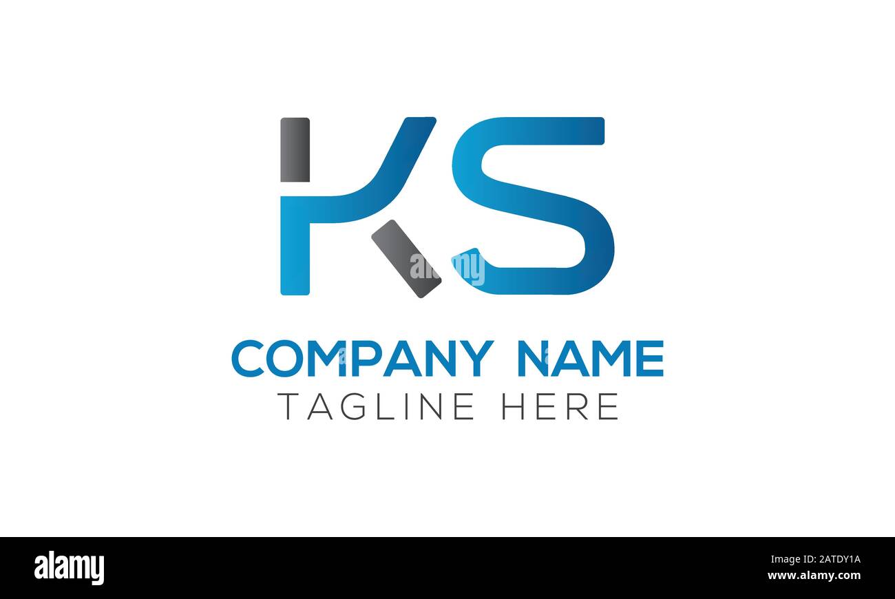 Initial ALphabet KS Logo Design vector Template. Abstract Letter KS ...
