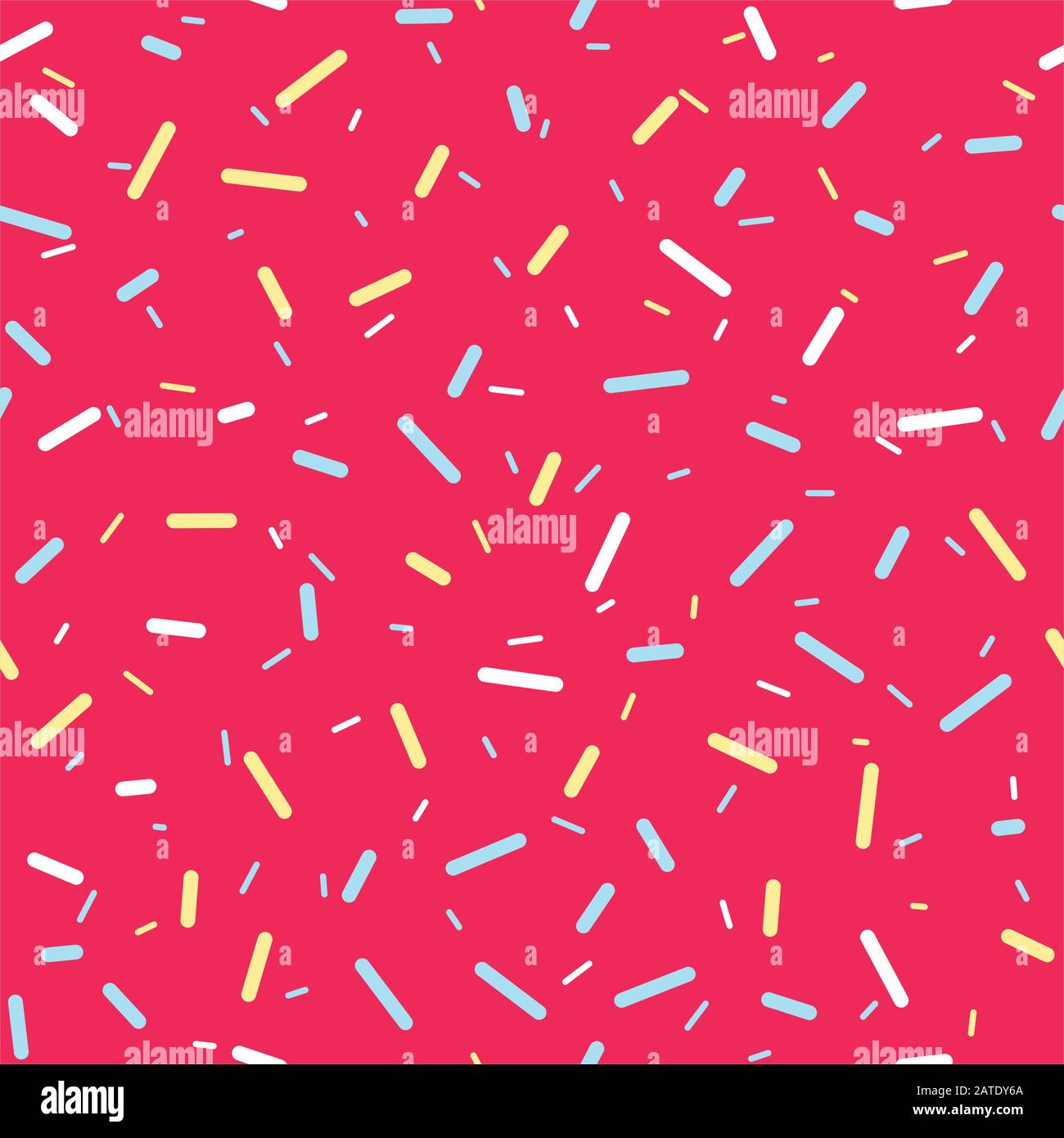 Donut glaze seamless pattern. Cream texture with topping of colorful ...