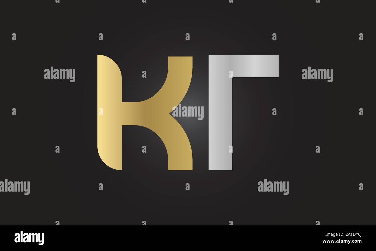 Initial ALphabet KT Logo Design vector Template. Abstract Letter KT Linked Logo Stock Vector ...