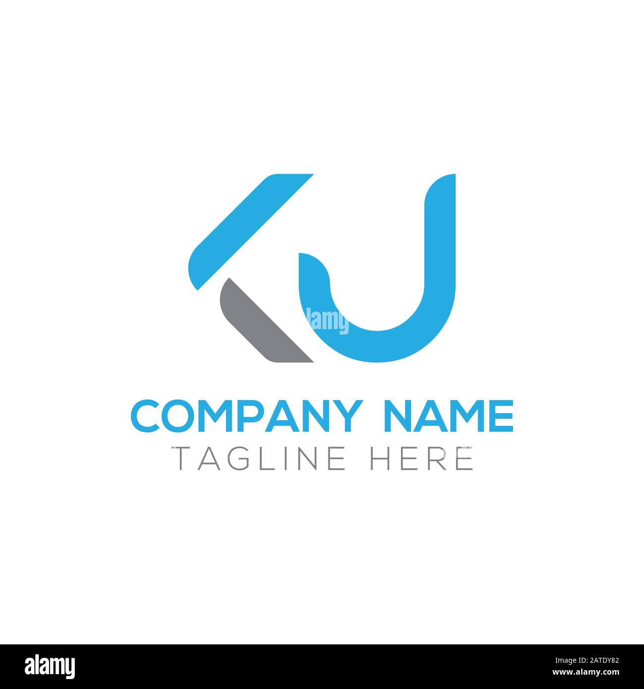 Initial ALphabet KU Logo Design vector Template. Abstract Letter KU Linked Logo Stock Vector ...