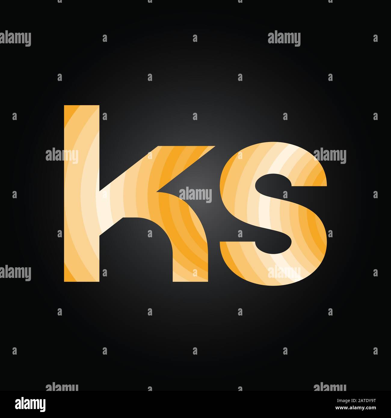 Initial ALphabet KS Logo Design vector Template. Abstract Letter KS ...