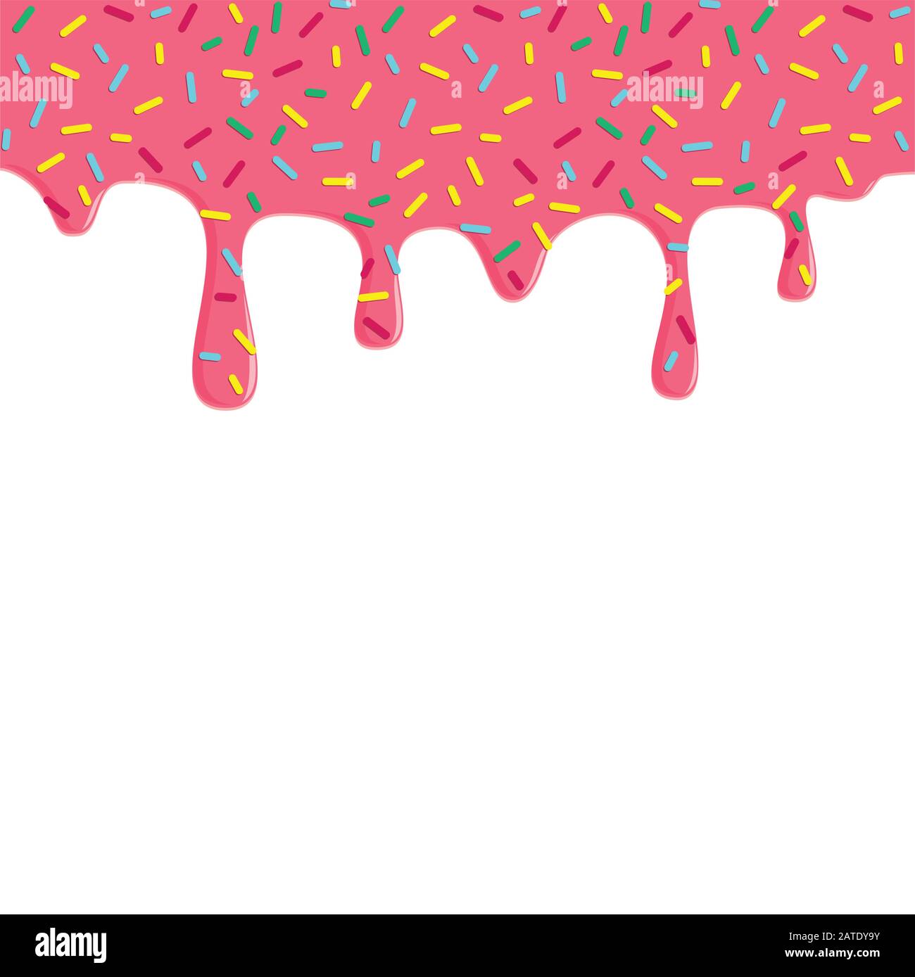 Dripping Donut Glaze Background Pink Liquid Sweet Flow Tasty Dessert