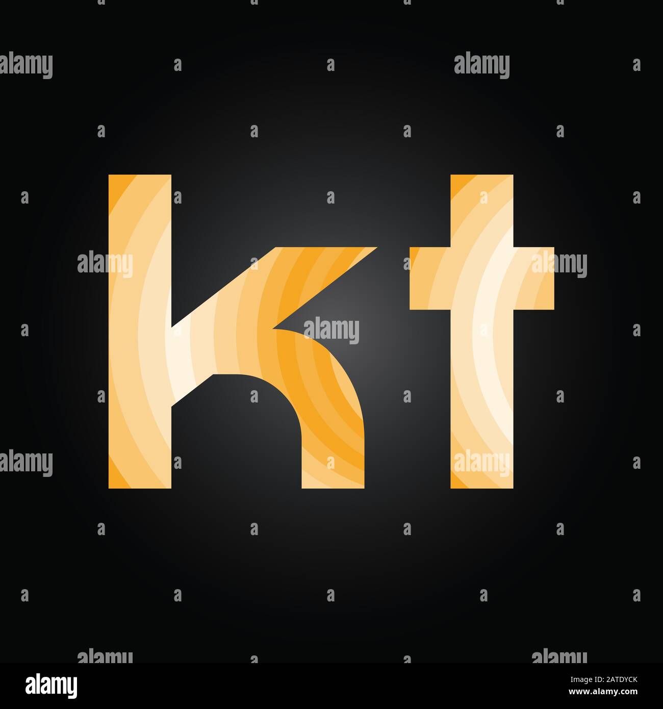 Initial ALphabet KT Logo Design vector Template. Abstract Letter KT Linked Logo Stock Vector ...