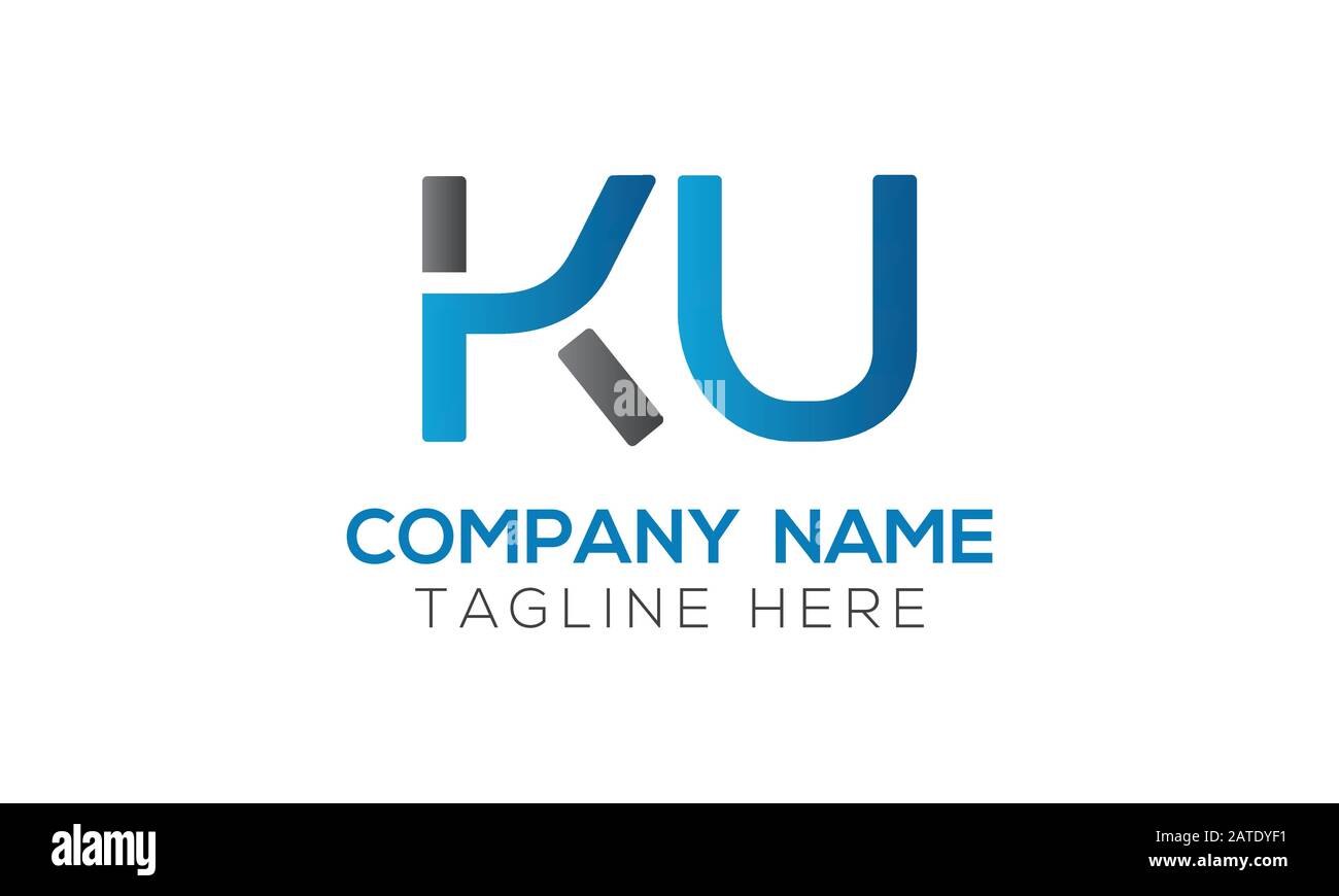 Initial ALphabet KU Logo Design vector Template. Abstract Letter KU Linked Logo Stock Vector ...