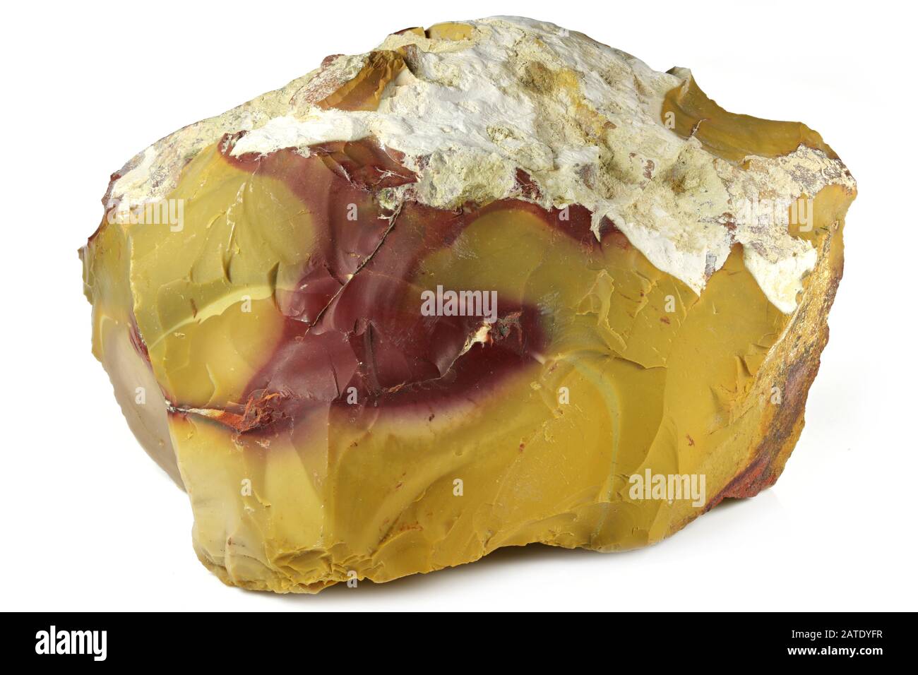 mookaite from Australia isolated on white background Stock Photo - Alamy