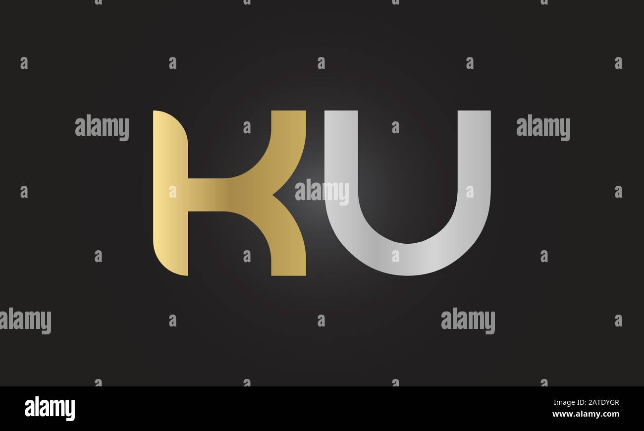 Initial ALphabet KU Logo Design vector Template. Abstract Letter KU Linked Logo Stock Vector ...