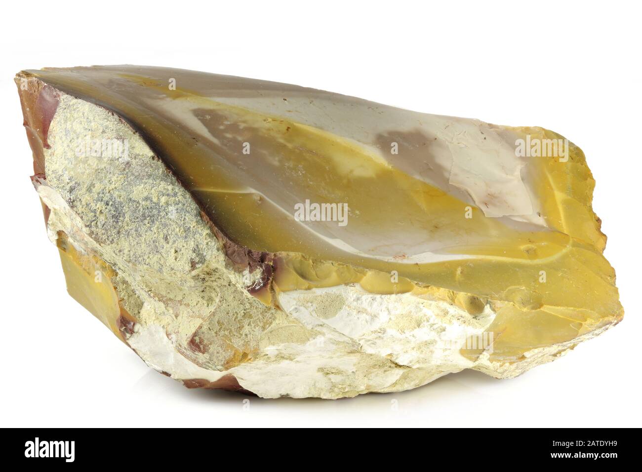 mookaite from Australia isolated on white background Stock Photo - Alamy