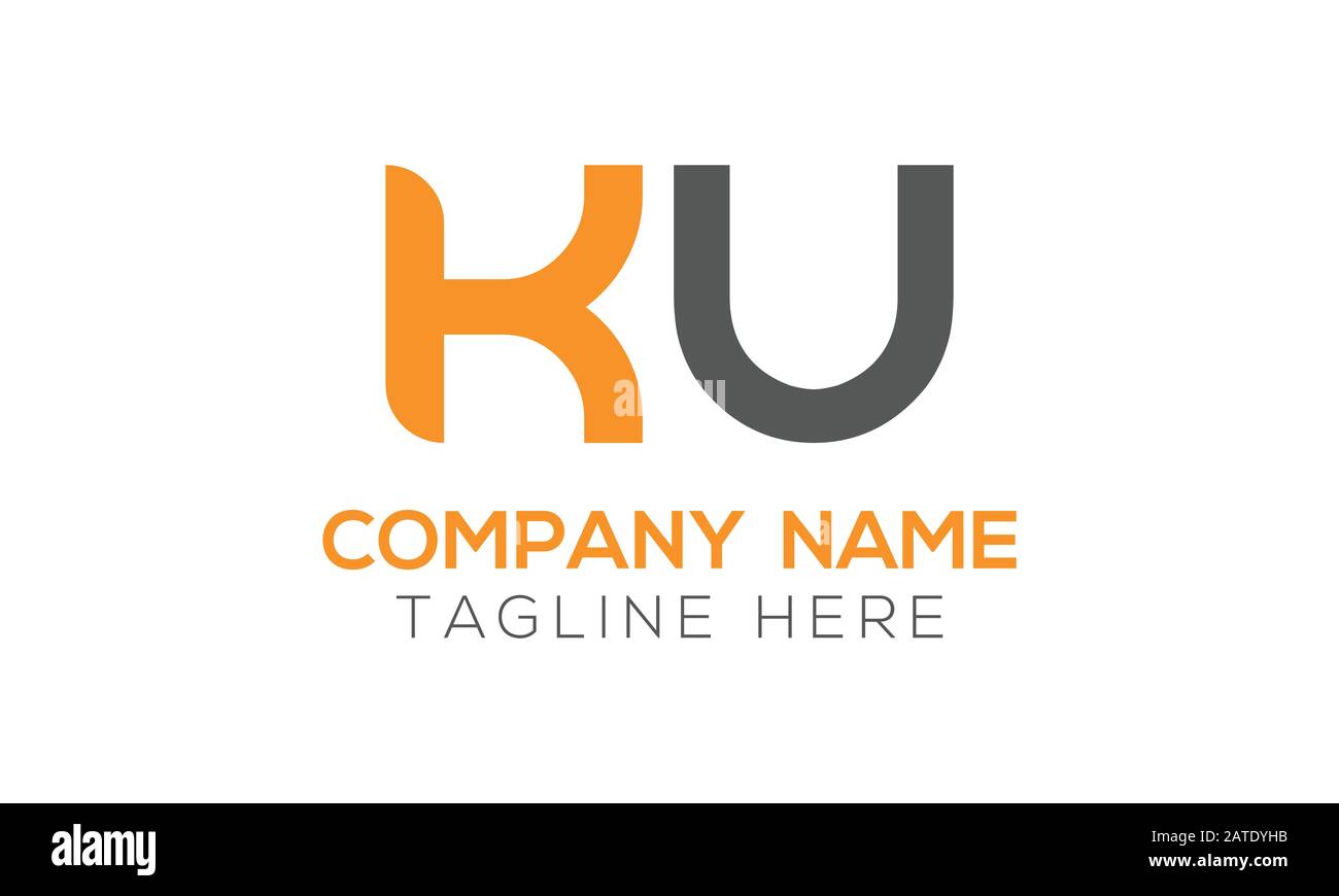 Initial ALphabet KU Logo Design vector Template. Abstract Letter KU Linked Logo Stock Vector ...